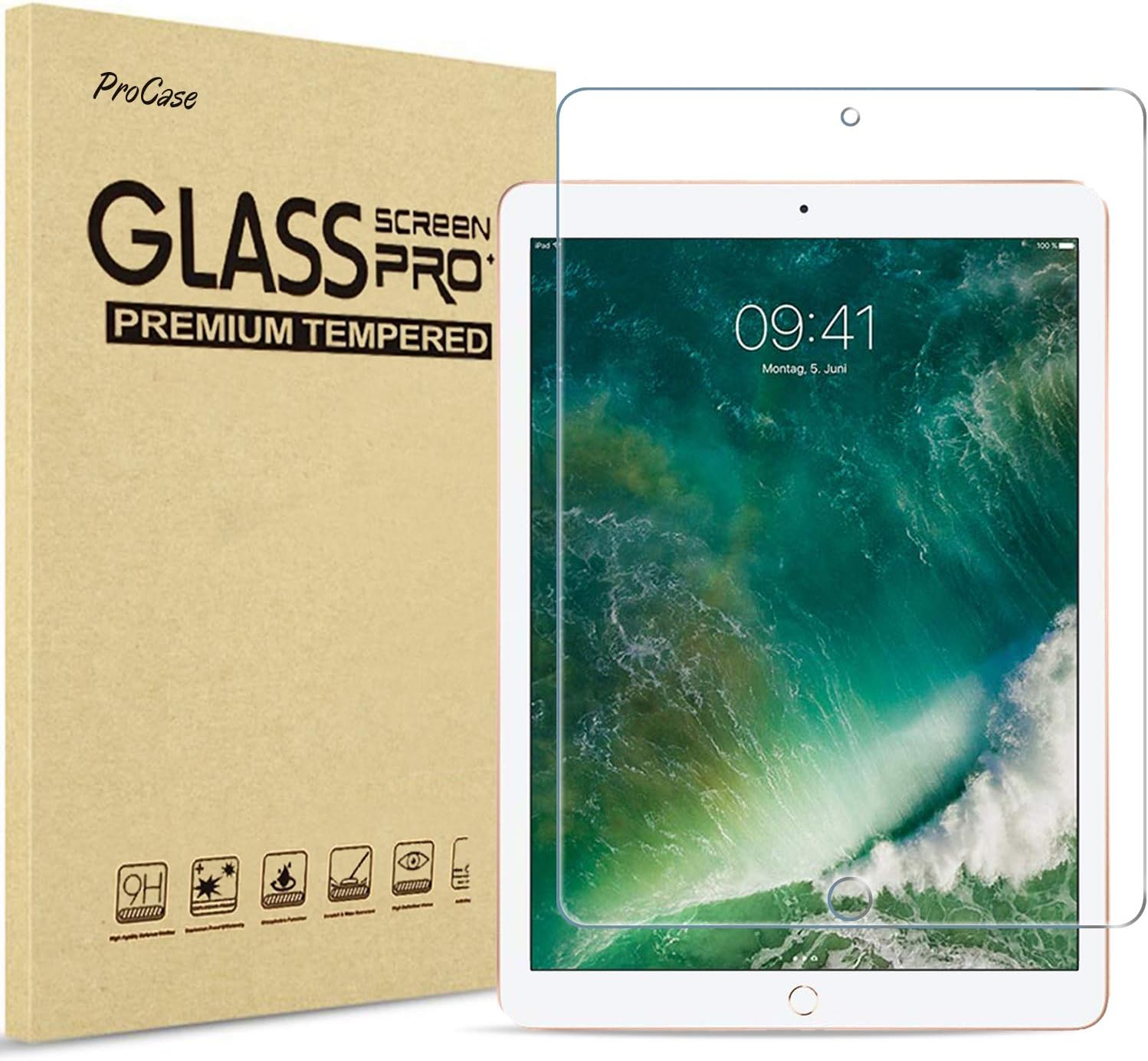 Premium Tempered Glass Screen Protector for iPad Pro 12.9 (2015/2017 ...